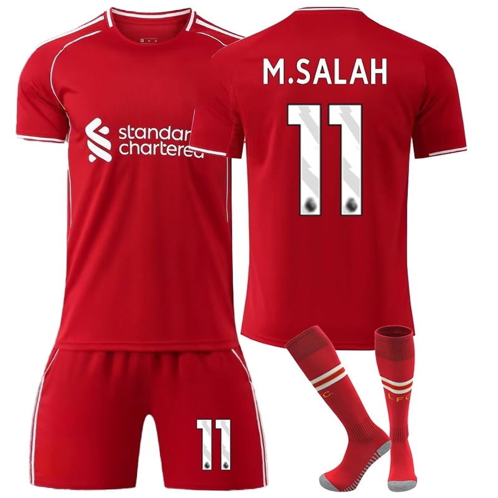 25/26 Kopites Home Red Soccer Uniform No #11 M.Salah Fans Training ...