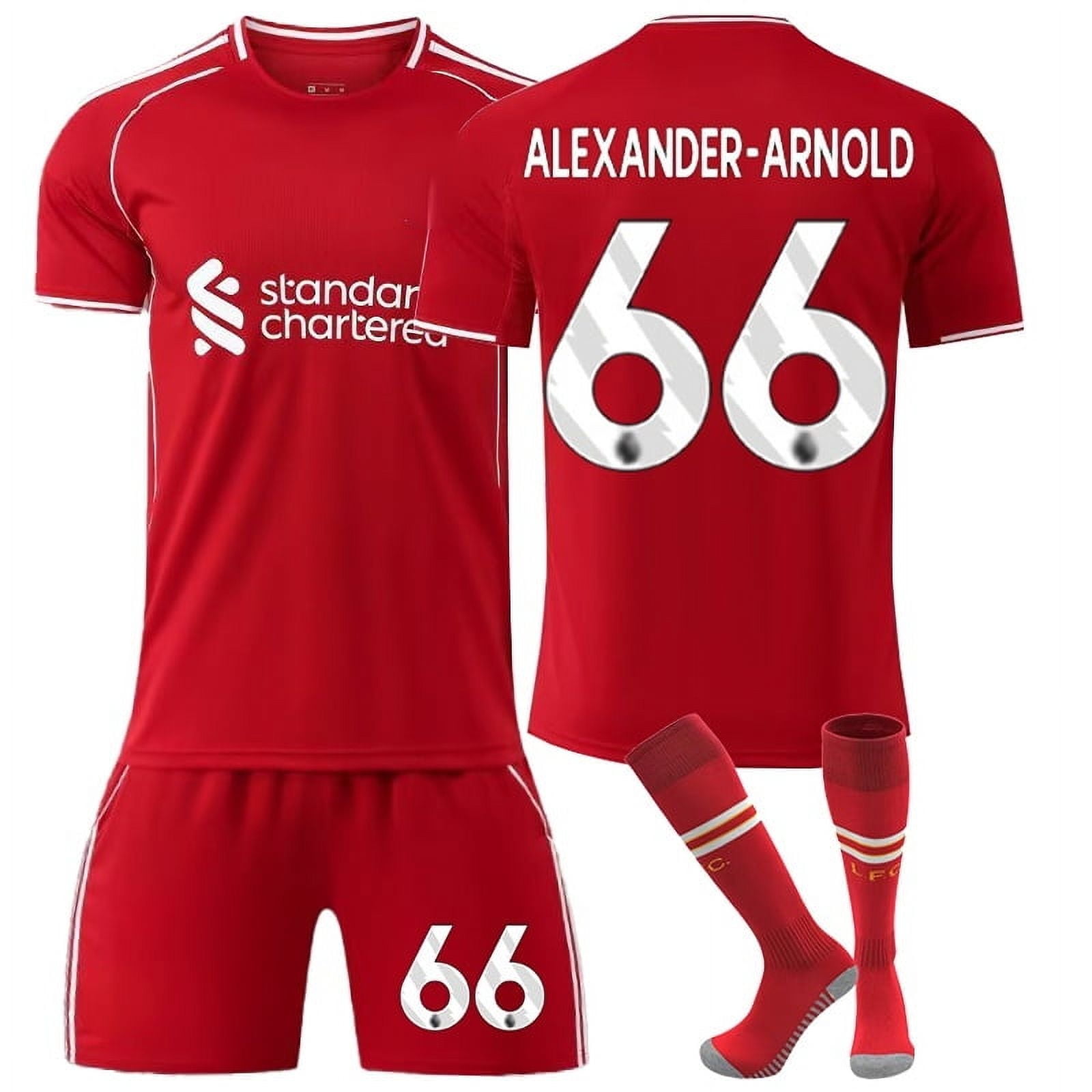 25/26 Kopites Home Red Soccer Uniform No #66 Alexander-Arnold Fans ...