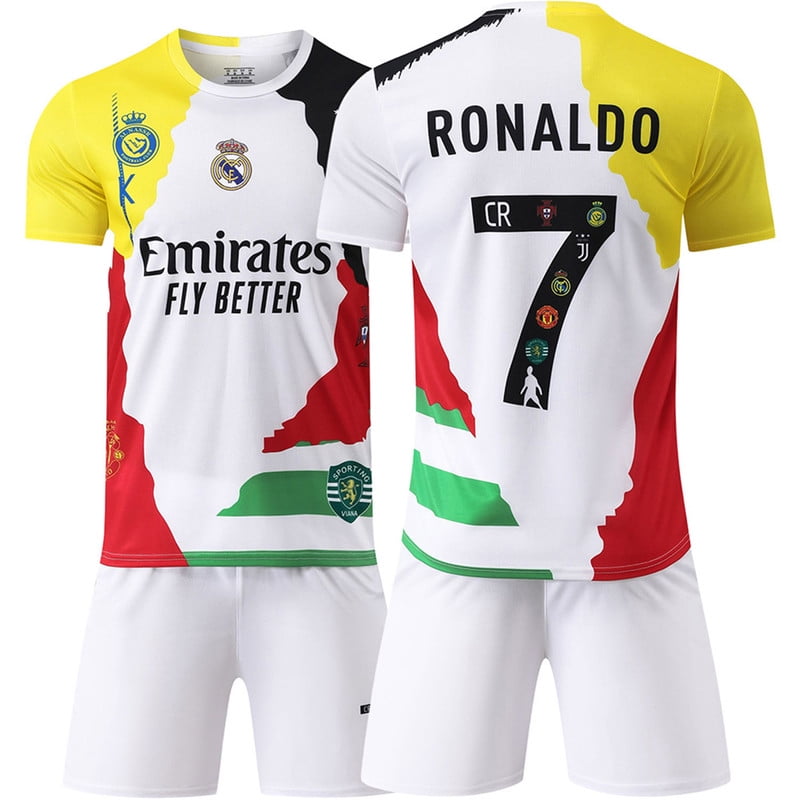 25/26 Madrid Commemorative Edition CR #7 Soccer Tshirt Set For Boys ...