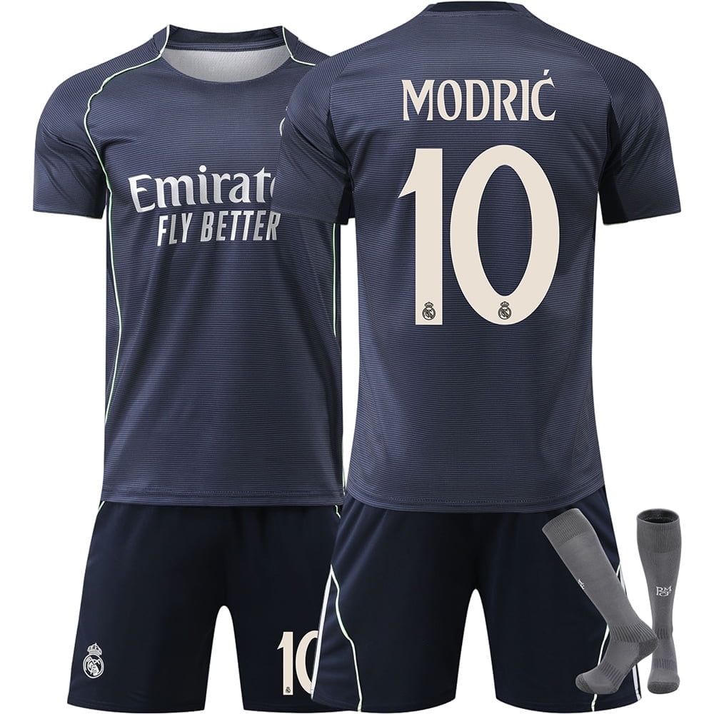 25/26 Madrid No.10 MODRIC Home football jersey fan training jersey set ...