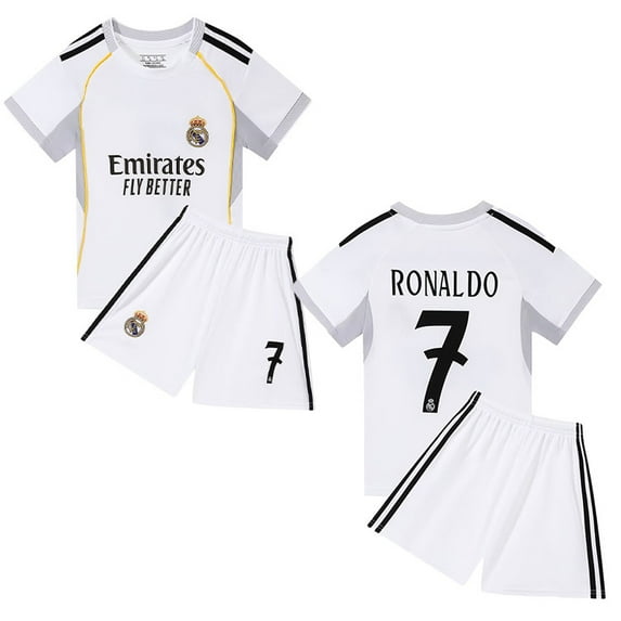 25/26 Madrid No.7 RONALDO Home football jersey fan training jersey set ...