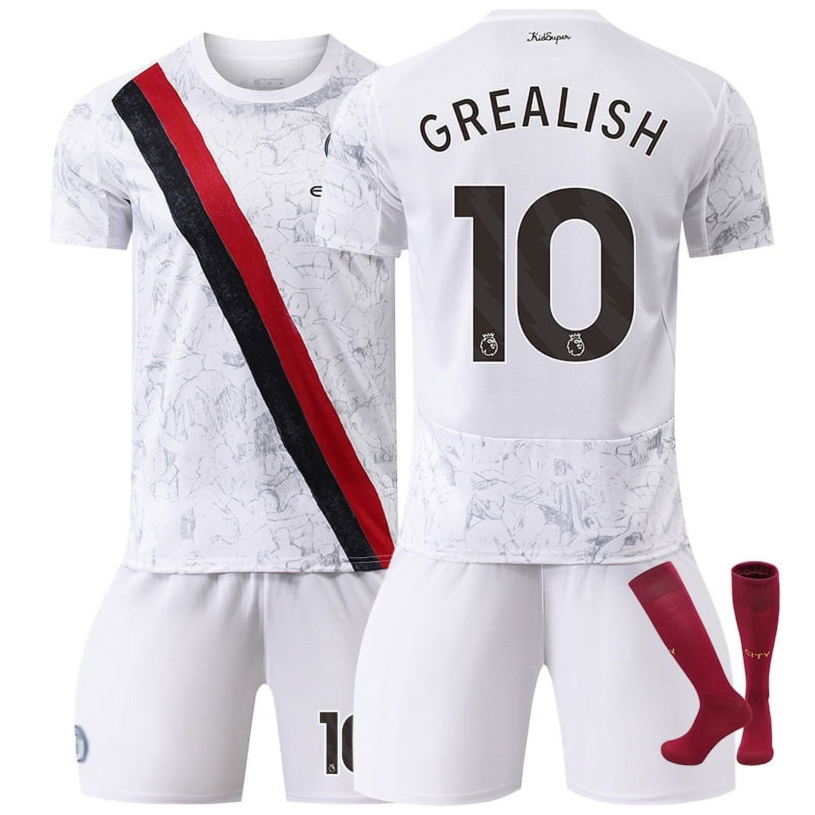 25/26 Manchester Away Soccer Activewear No.10 GREALISH Fan Training ...
