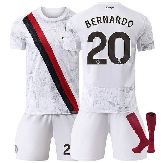 25-26 Manchester City Away Jersey No.20 Bernardo Soccer Training Suits ...