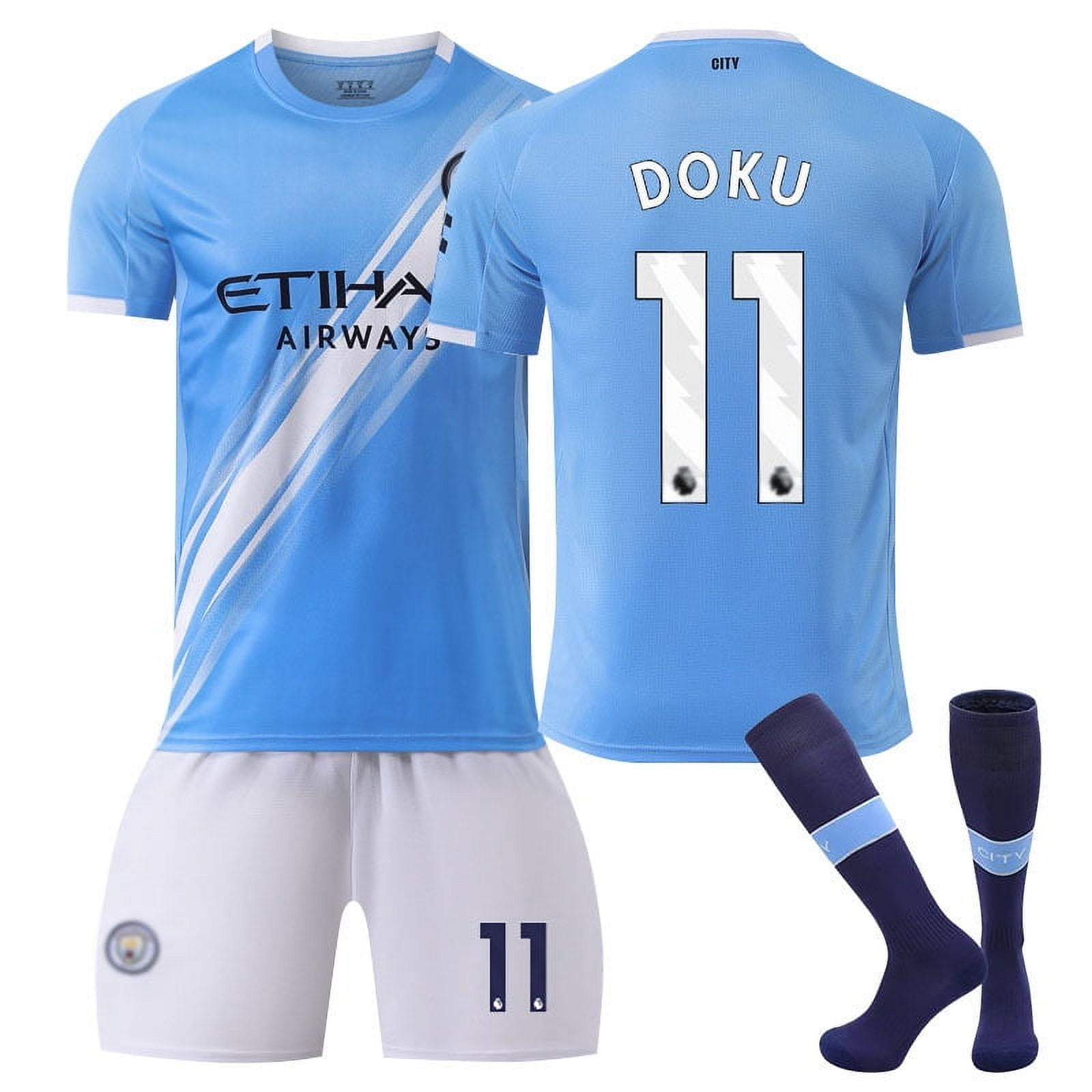 25/26 Manchester Home Soccer Activewear No.11 DOKU Fans Training ...