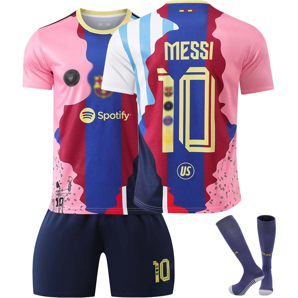 25/26 Me_ssi Special Edition jersey fan training jersey set adult and ...