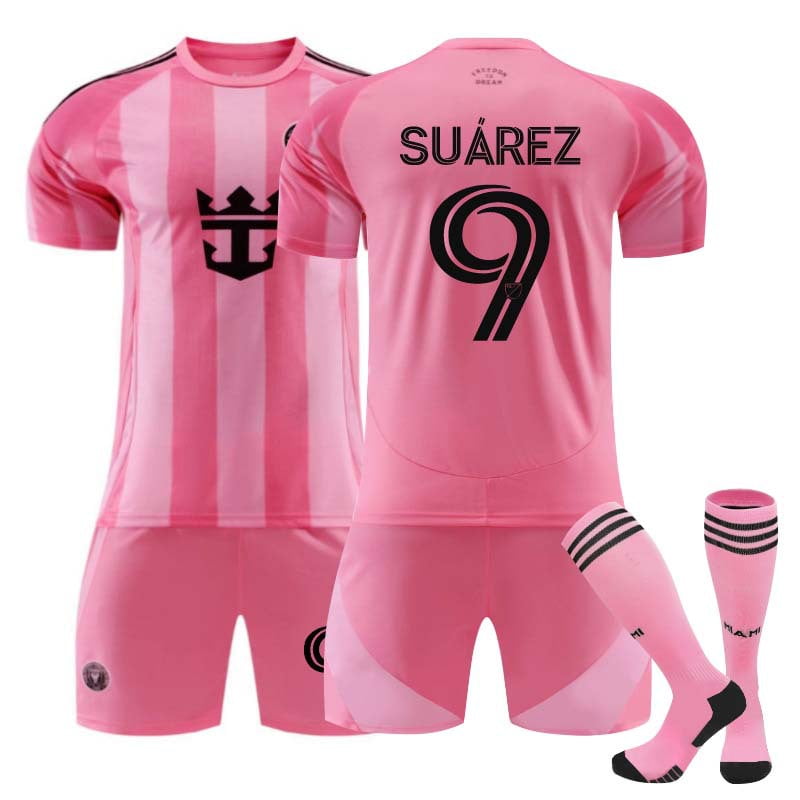 25/26 Miami Home Soccer Activewear No.9 SUAREZ Fans Training Football ...