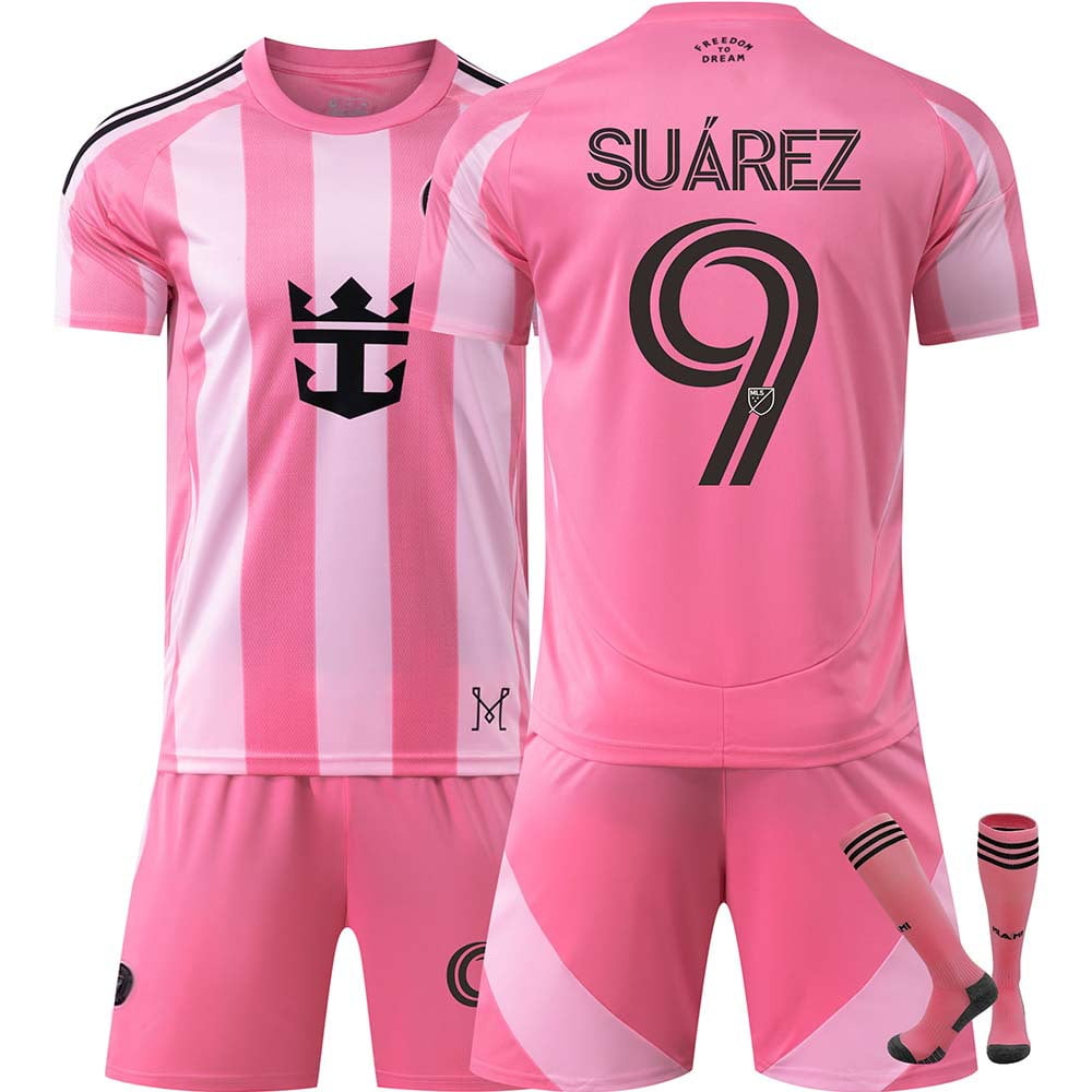 25/26 Miami home Soccer Activewear No.9 SUAREZ Fans Training Football ...