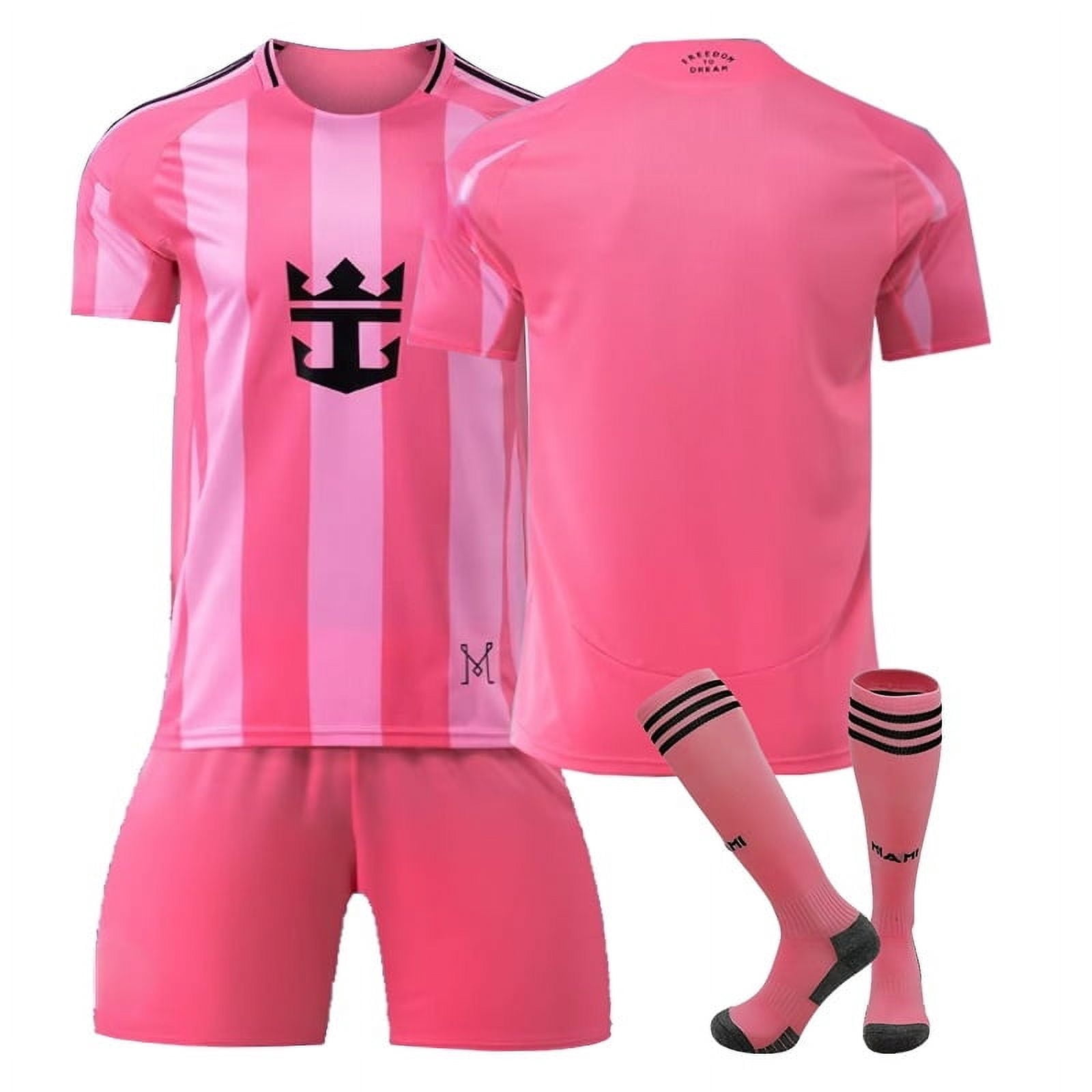 25/26 Pink & Black Army Home Pink Soccer Uniform No Number Fans ...