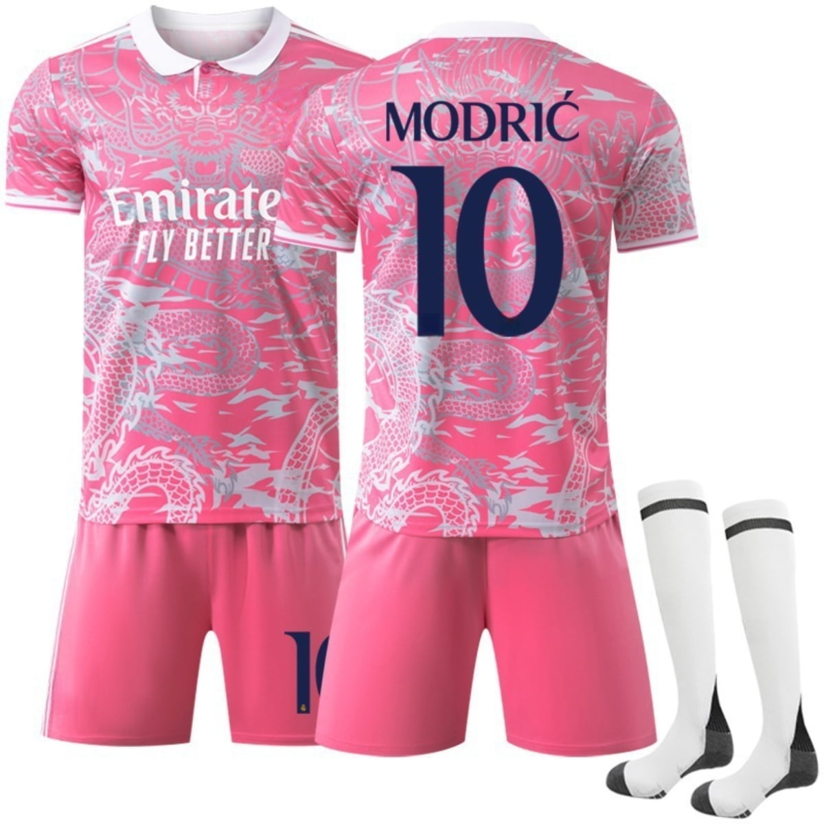 25/26 Pink Dragon Pattern Soccer Activewear Printing #10 Modric ...