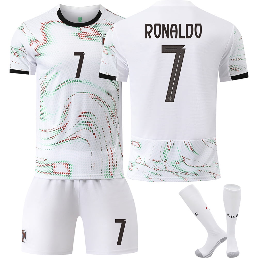 25/26 Portugal away white football jersey No.7 Ronaldo Soccer Training ...