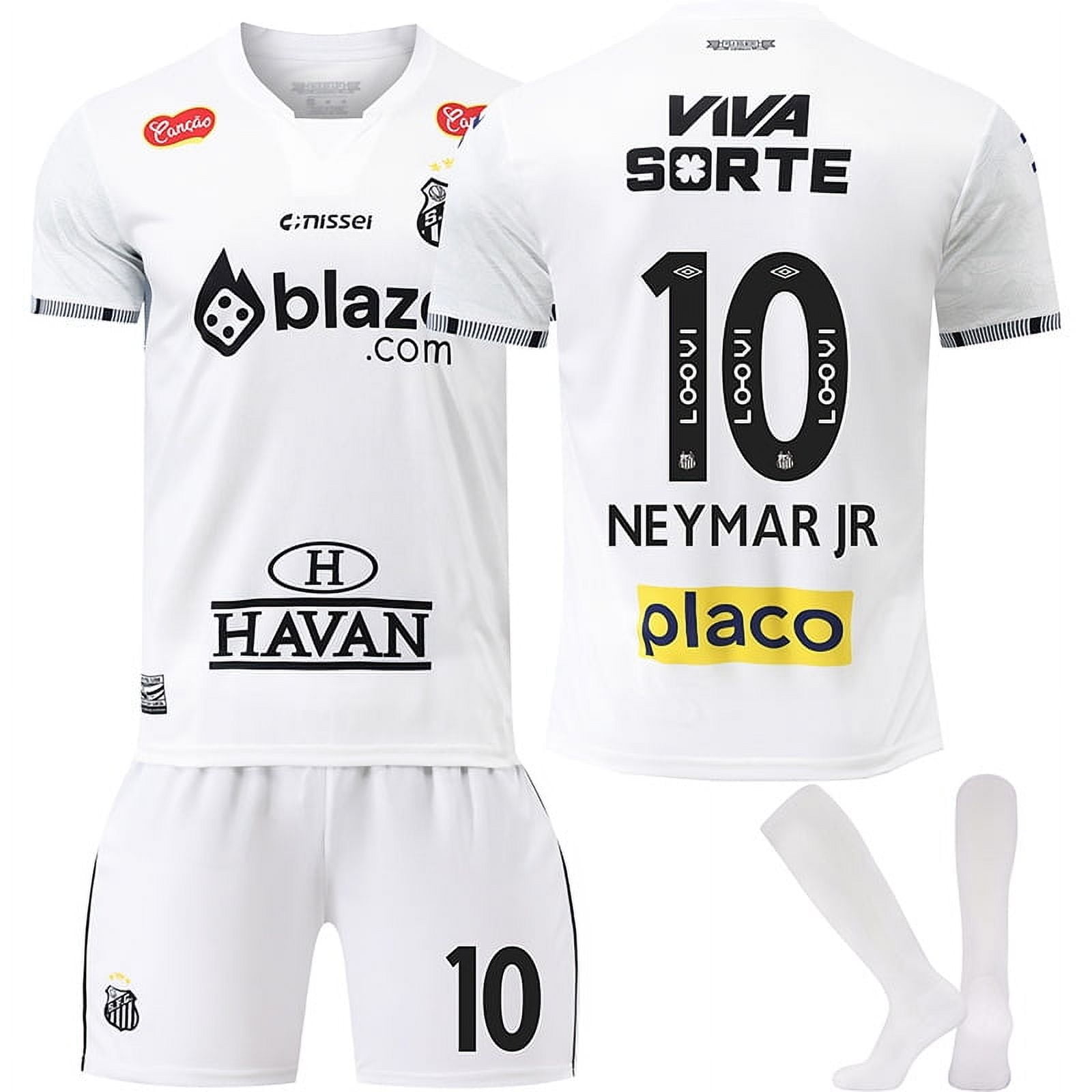 25/26 Santos Home Soccer Activewear No.10 NEYMAR JR Fans Training ...