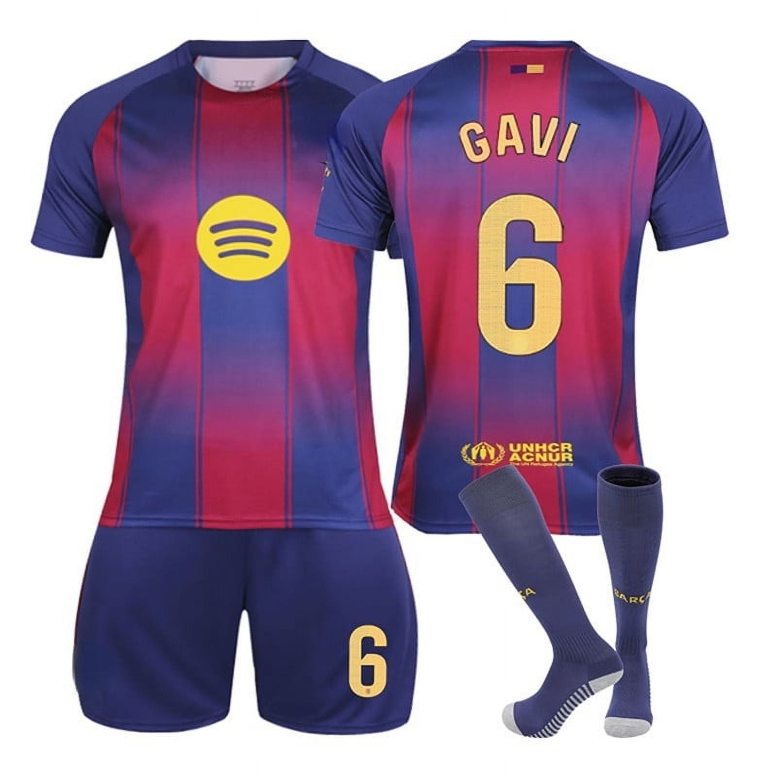 25/26 The Barca Home Soccer Shirt #6 Gavi Fans Training Soccer Jerseys ...