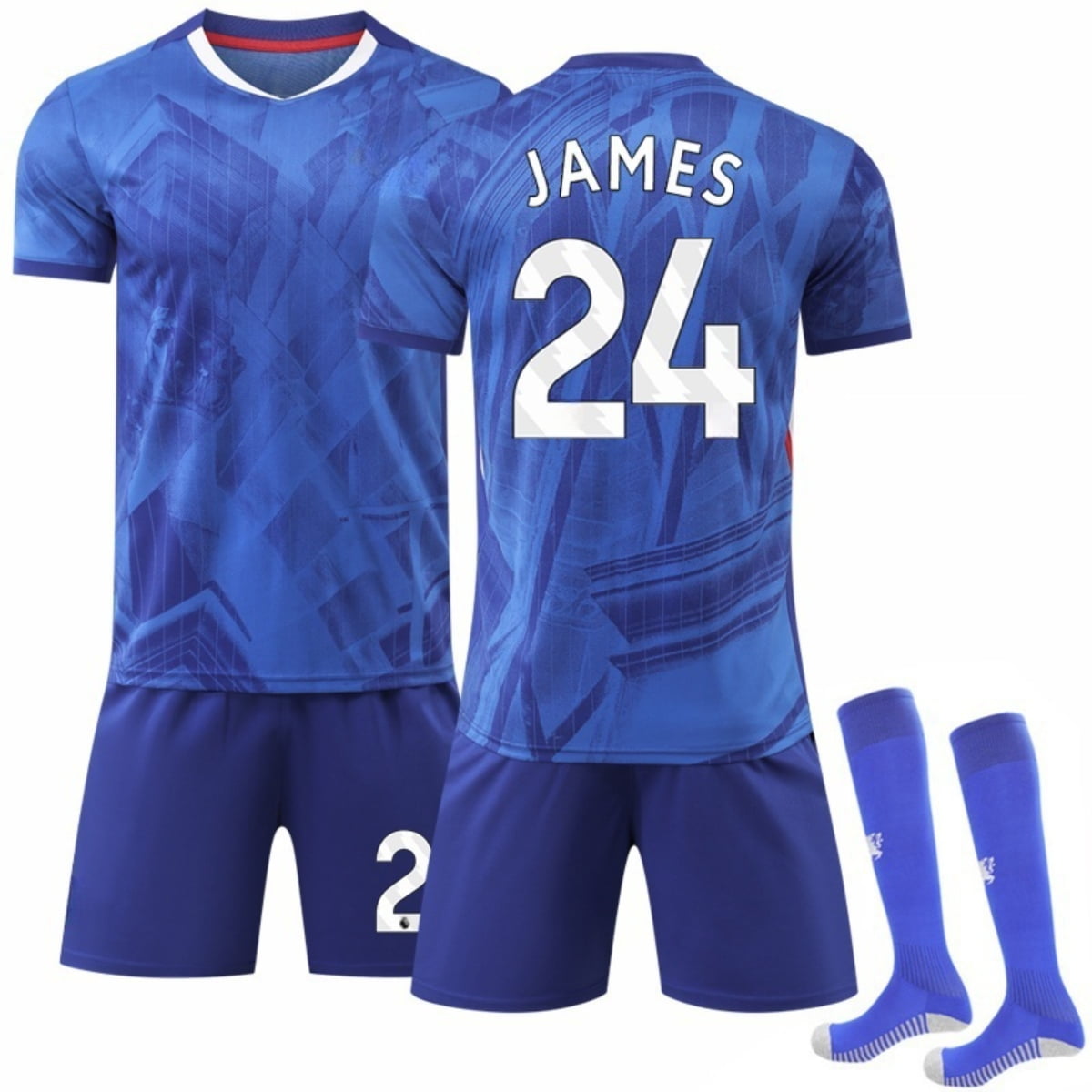 25/26 The Blues Home Blue Soccer Activewear #24 James Football Fans ...