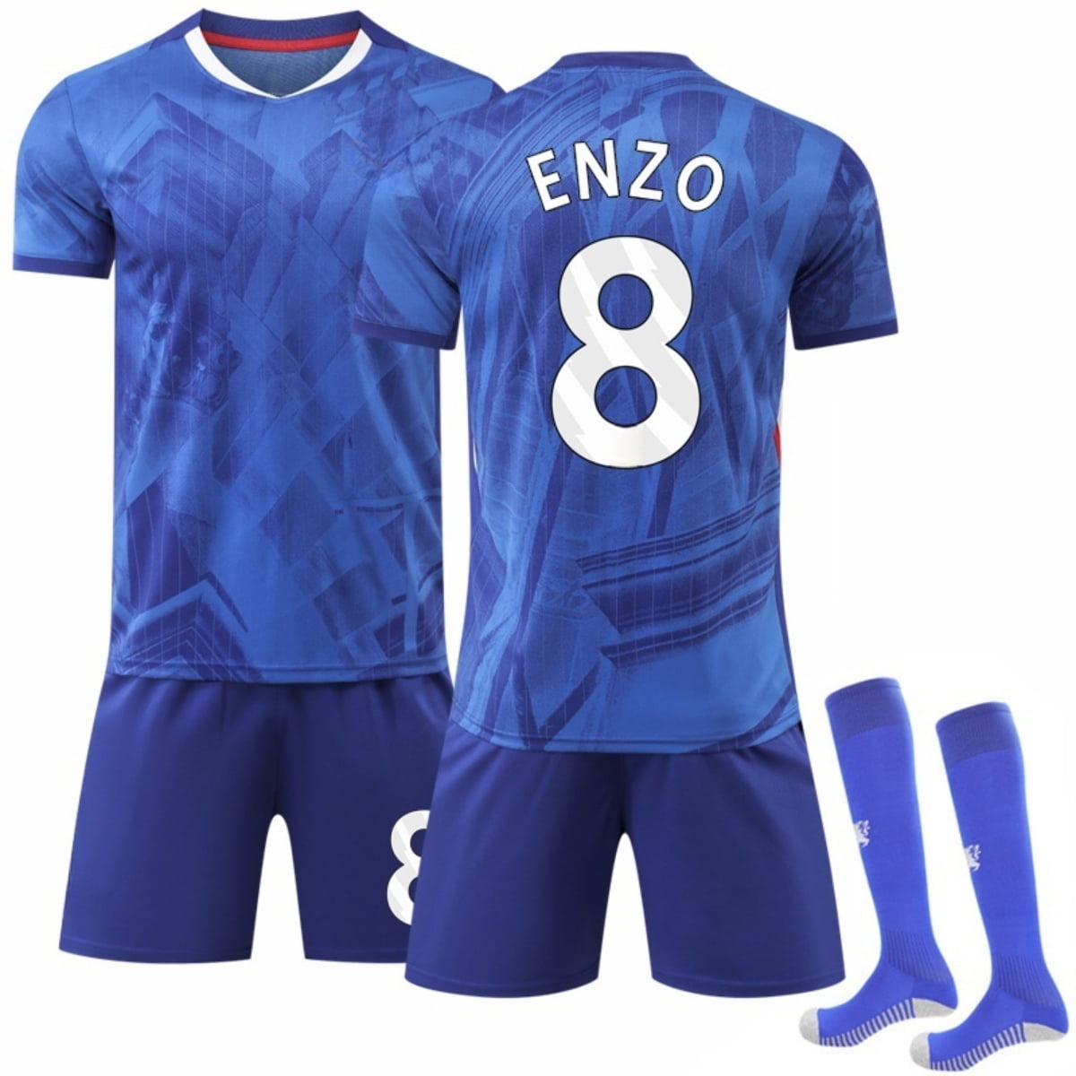 25/26 The Blues Home Blue Soccer Activewear #8 Enzo Football Fans ...