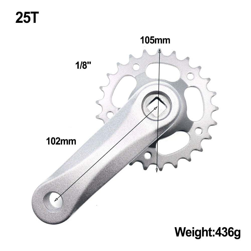 25 28T Children Kids Bicycle Crankset Single Speed Crank Set Square ...