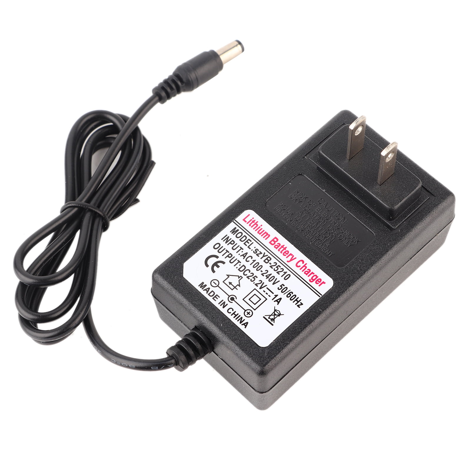 25.2V 1A Battery Charger Power Adapter Charging Power Supply US Plug ...