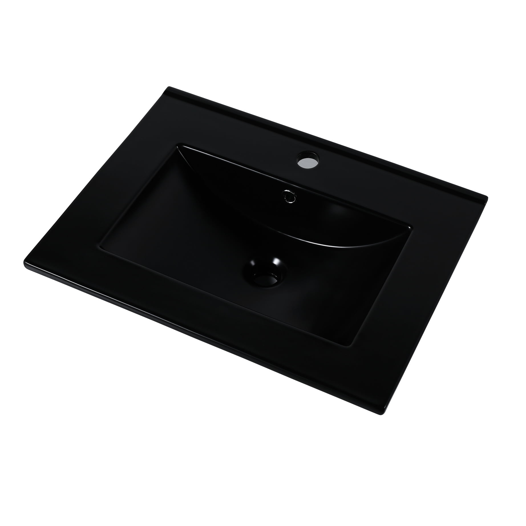 25.3 lb Black Ceramic - Integrated Design - Vanity Setup - Fast ...