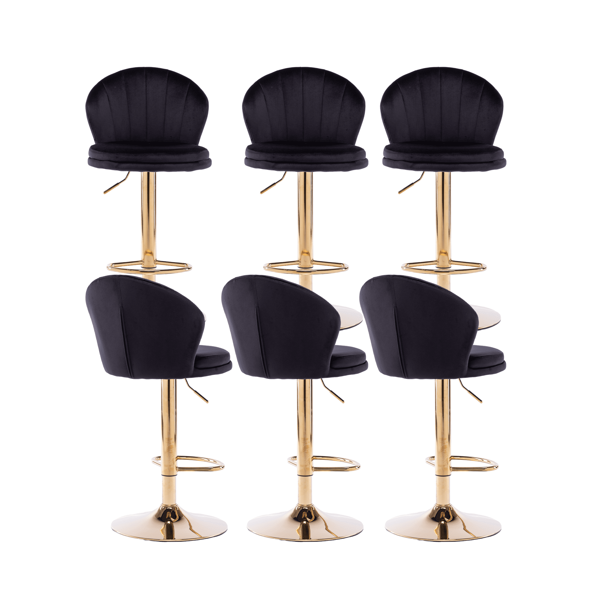 25-33 Inch Velvet Bar Stools, Bar Chairs for Counter Height Bar Height ...