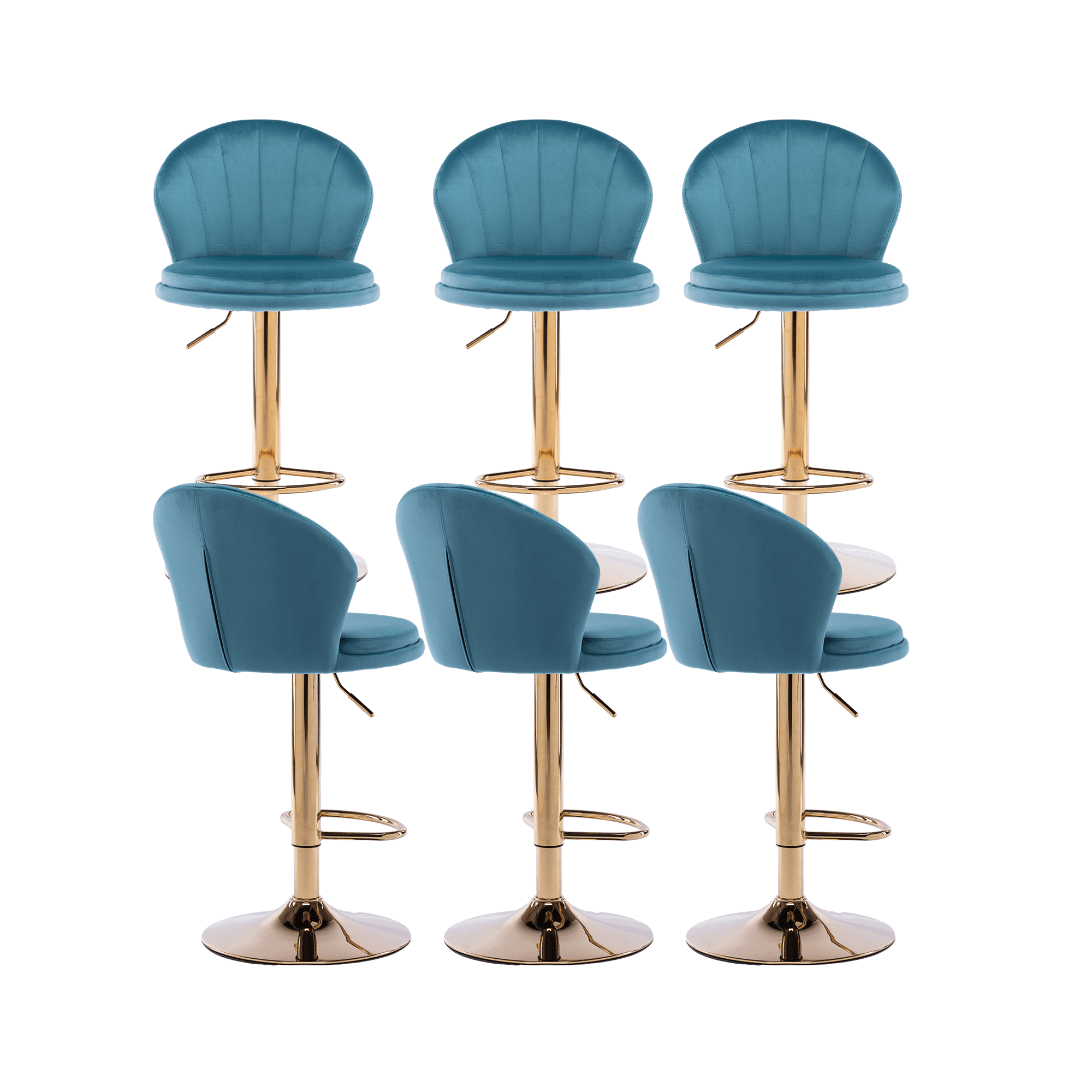 25-33 Inch Velvet Bar Stools, Bar Chairs for Counter Height Bar Height ...