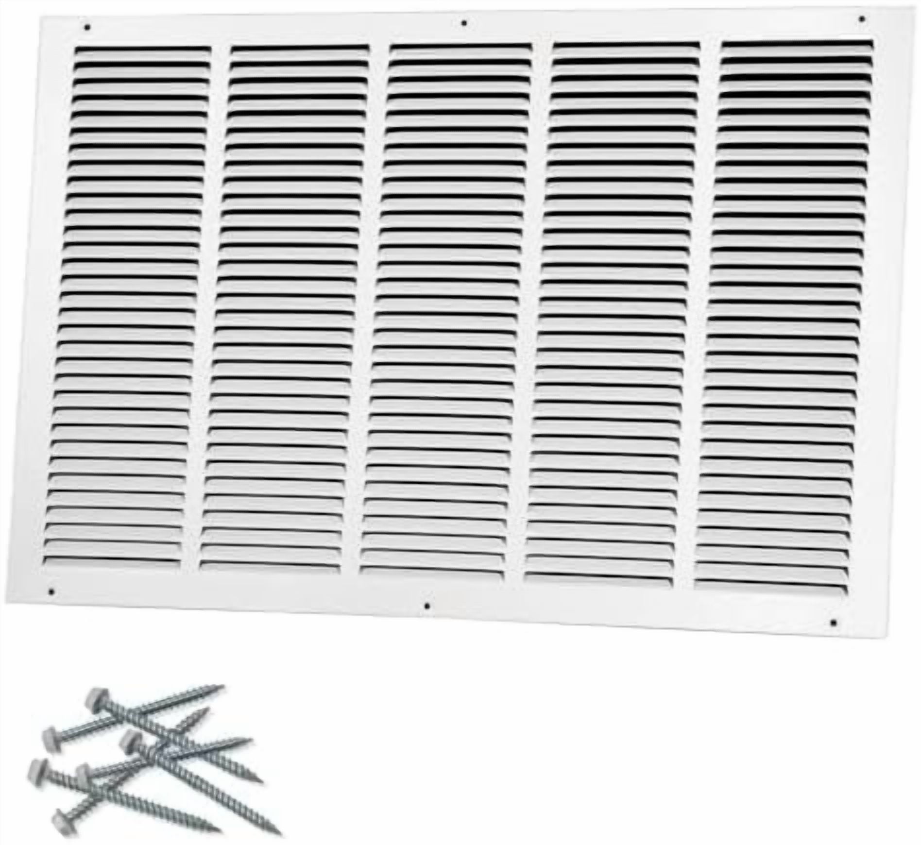 25"W x 16"H [Duct Opening Size] Steel Return Air Grille, Air Return ...