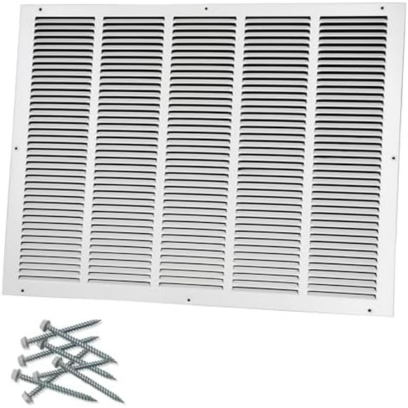25"W x 20"H [Duct Opening Size] Steel Return Air Grille, Air Return ...