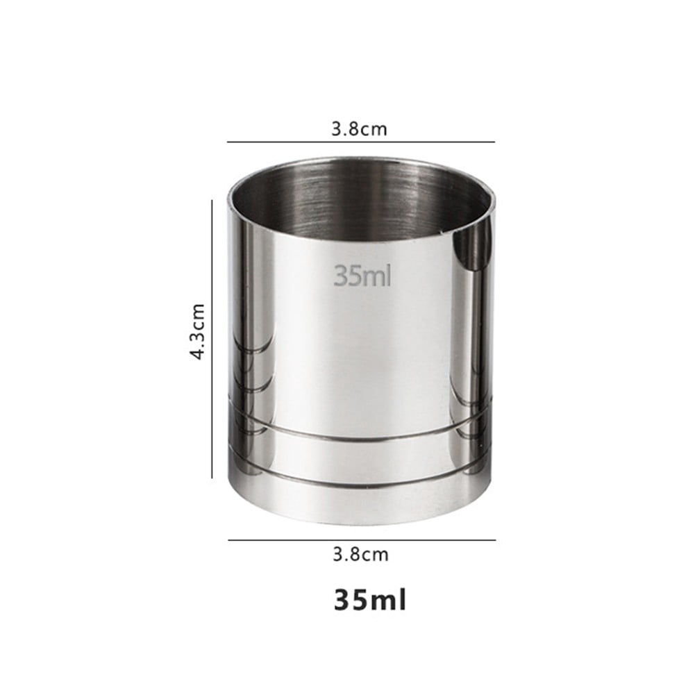 25/35/50Ml Stainless Steel Measuring Cup Cylindrical Cocktail Ounce ...