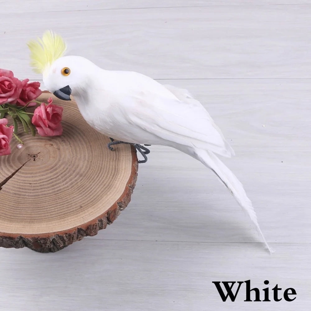 25/35cm Creative Handmade Simulation Parrot Animal Bird Garden Props ...