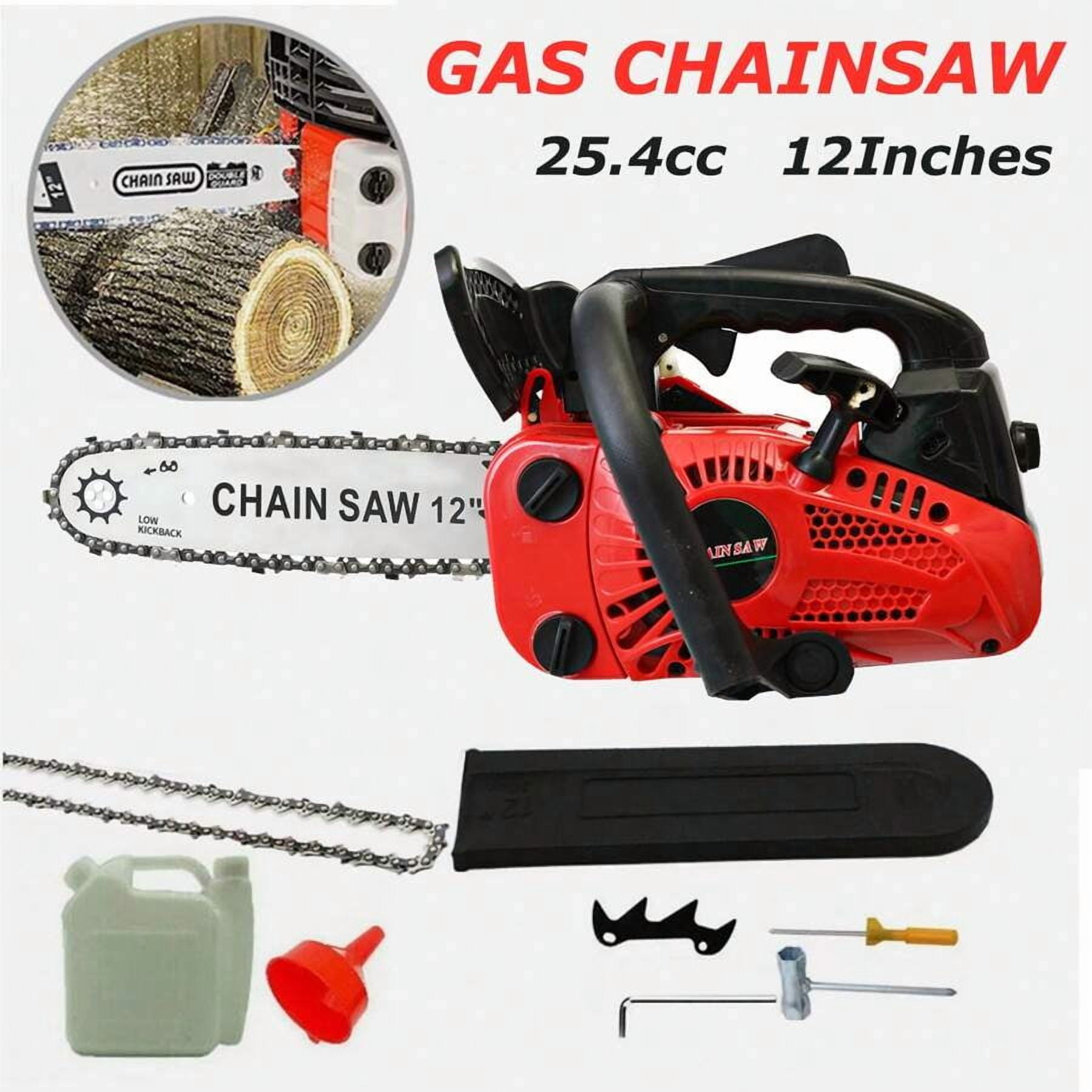 25.4cc Gas Chainsaw, 2-Stroke Portable Chain Saw, Handheld High-Power ...