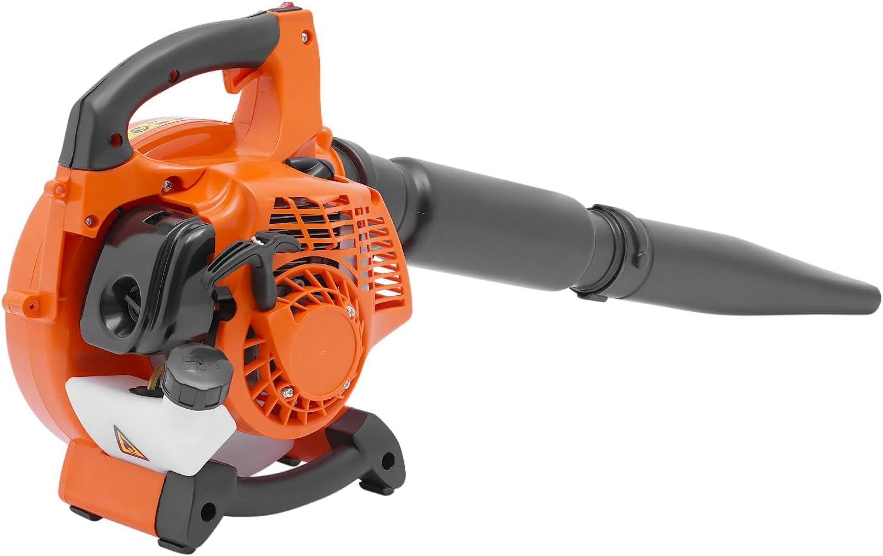 25.4cc Handheld Leaf Blower Gas Powered 2-Stroke 7500rpm Commercial Heavy Duty Grass Yard Clean ...