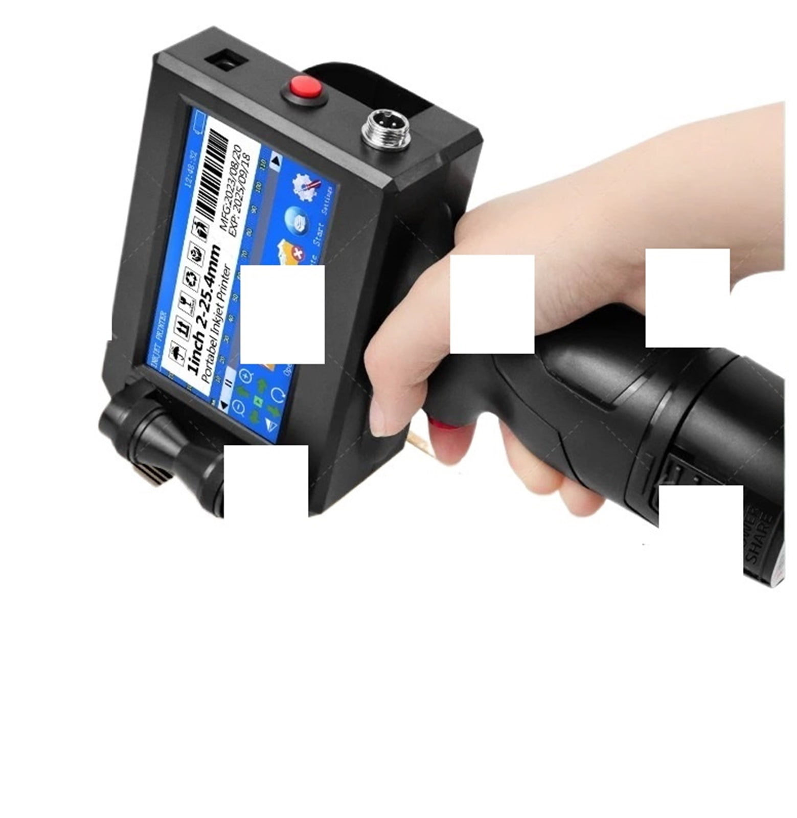 25.4mm Handheld Inkjet Printer Gun Portable For Metal Expiry Date ...