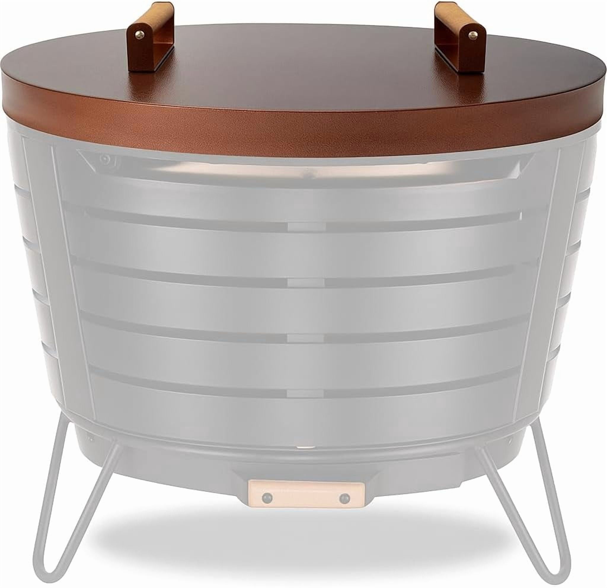25.5” firepit lid round for inside up to 23” gas fire pit lid for ...