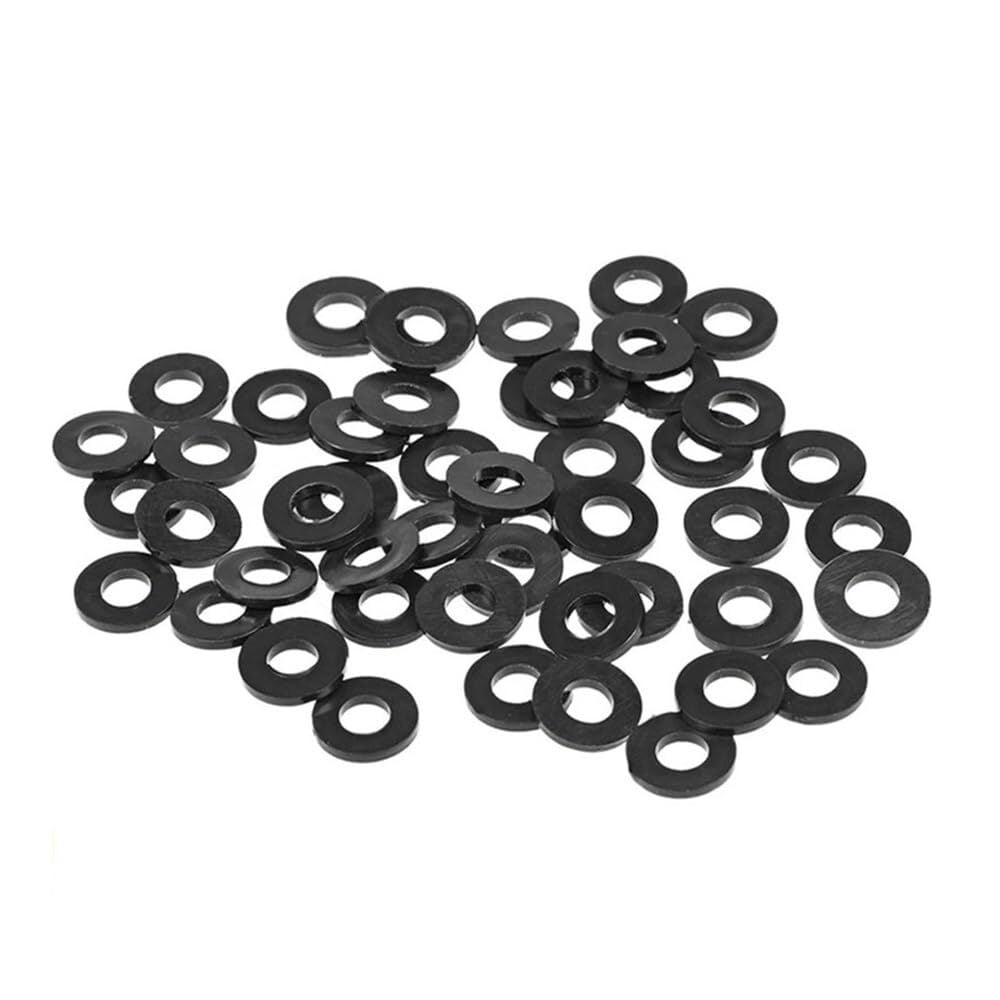 25/50/100pcs M3 M4 M5 M6 M8 M10 M12 Black Insulation Sealing Ring ...