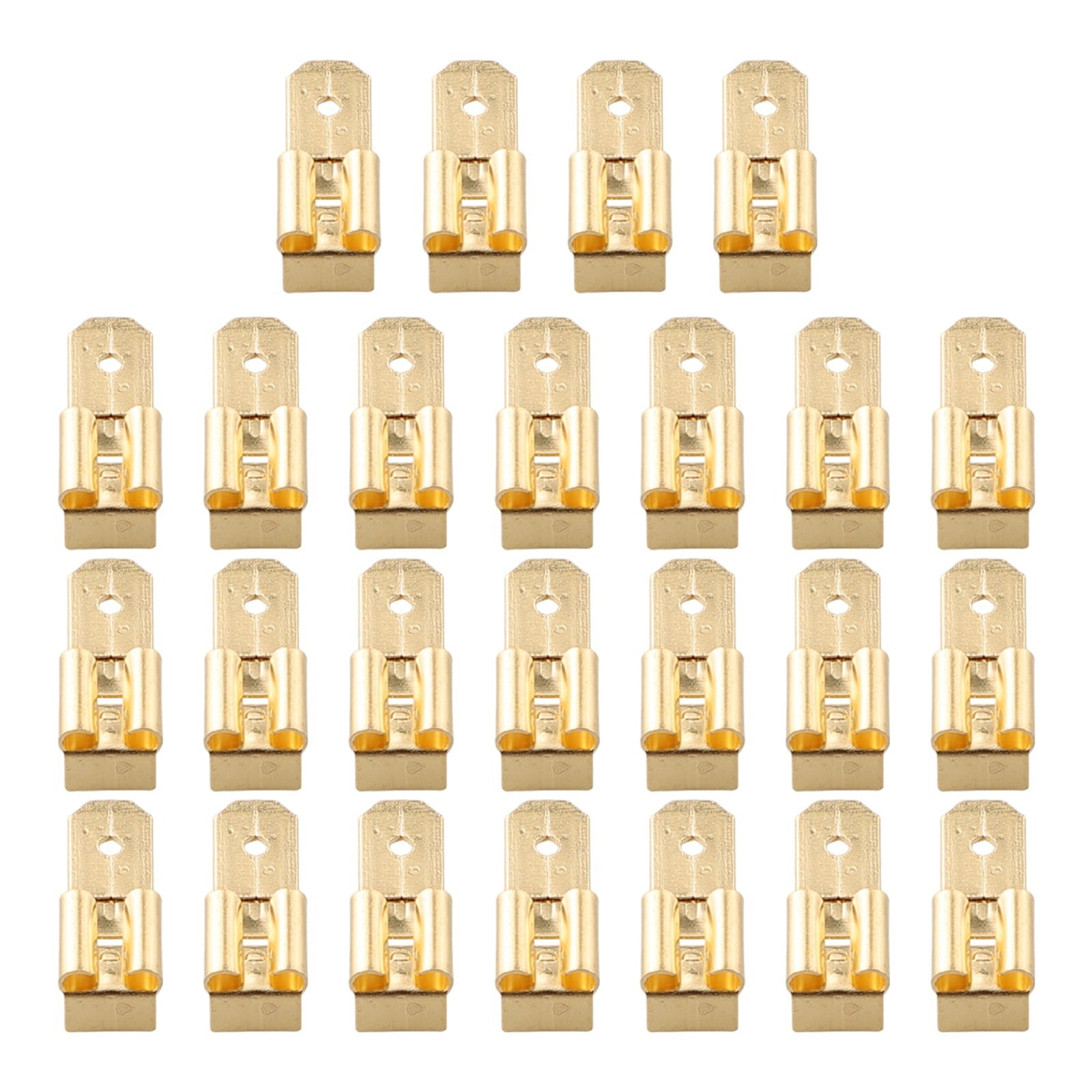 RANMEI 25/50/100Pcs Piggyback Spade Connector Chair Terminal Male ...