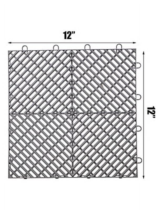 25/50 PCS Drainage Tiles Interlocking PP Plastic Tiles 12"x12" Deck ...