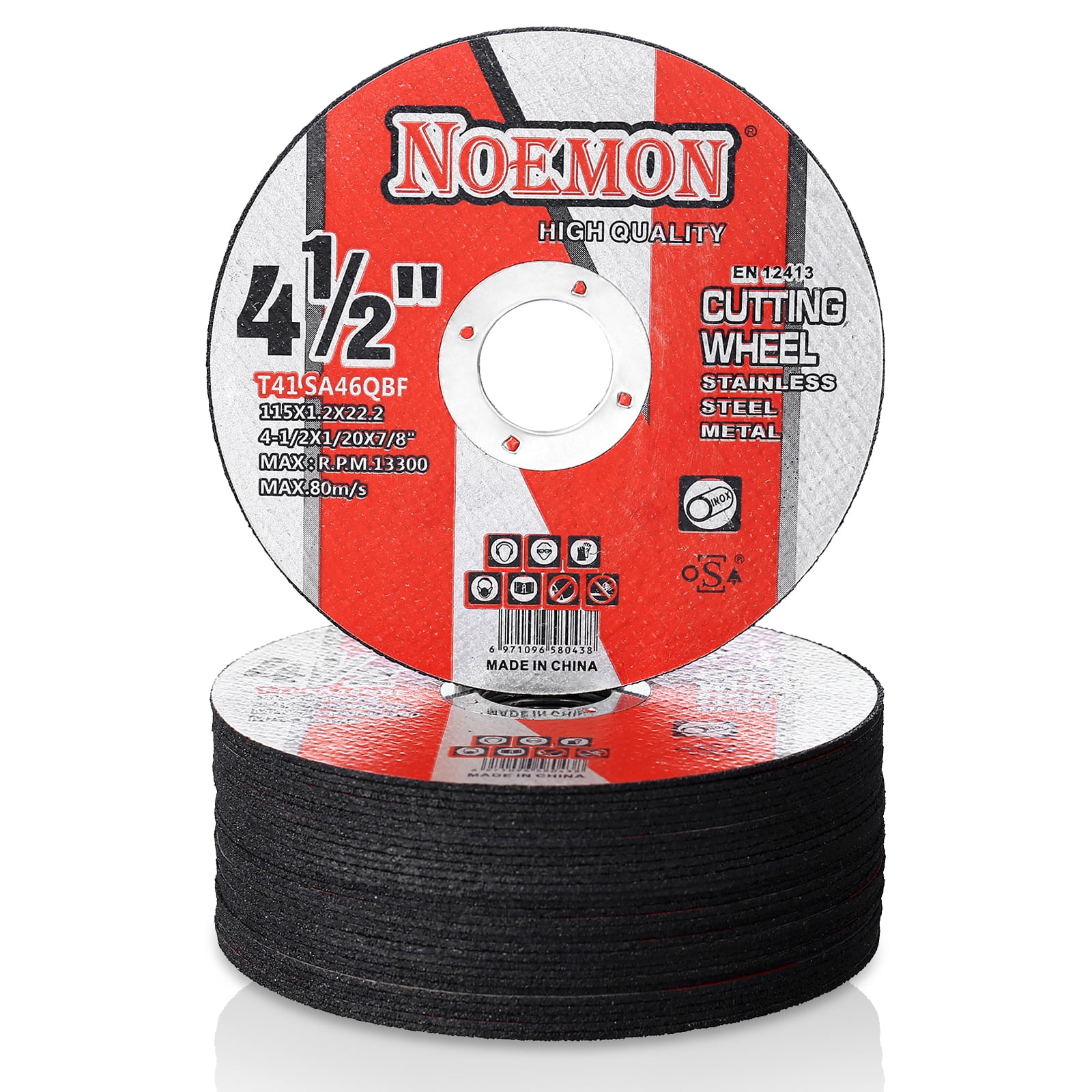 25/50 Pack Cutting Wheel 4 1/2 for Angle Grinder Metal Cutting Wheel 4. ...