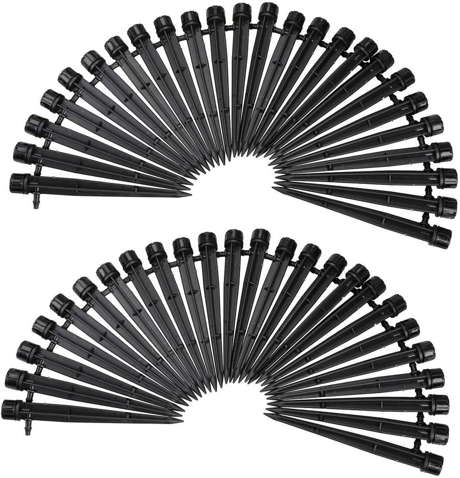 25/50 pcs 360 Degree Adjustable Water Flow Irrigation Drippers on Stake ...