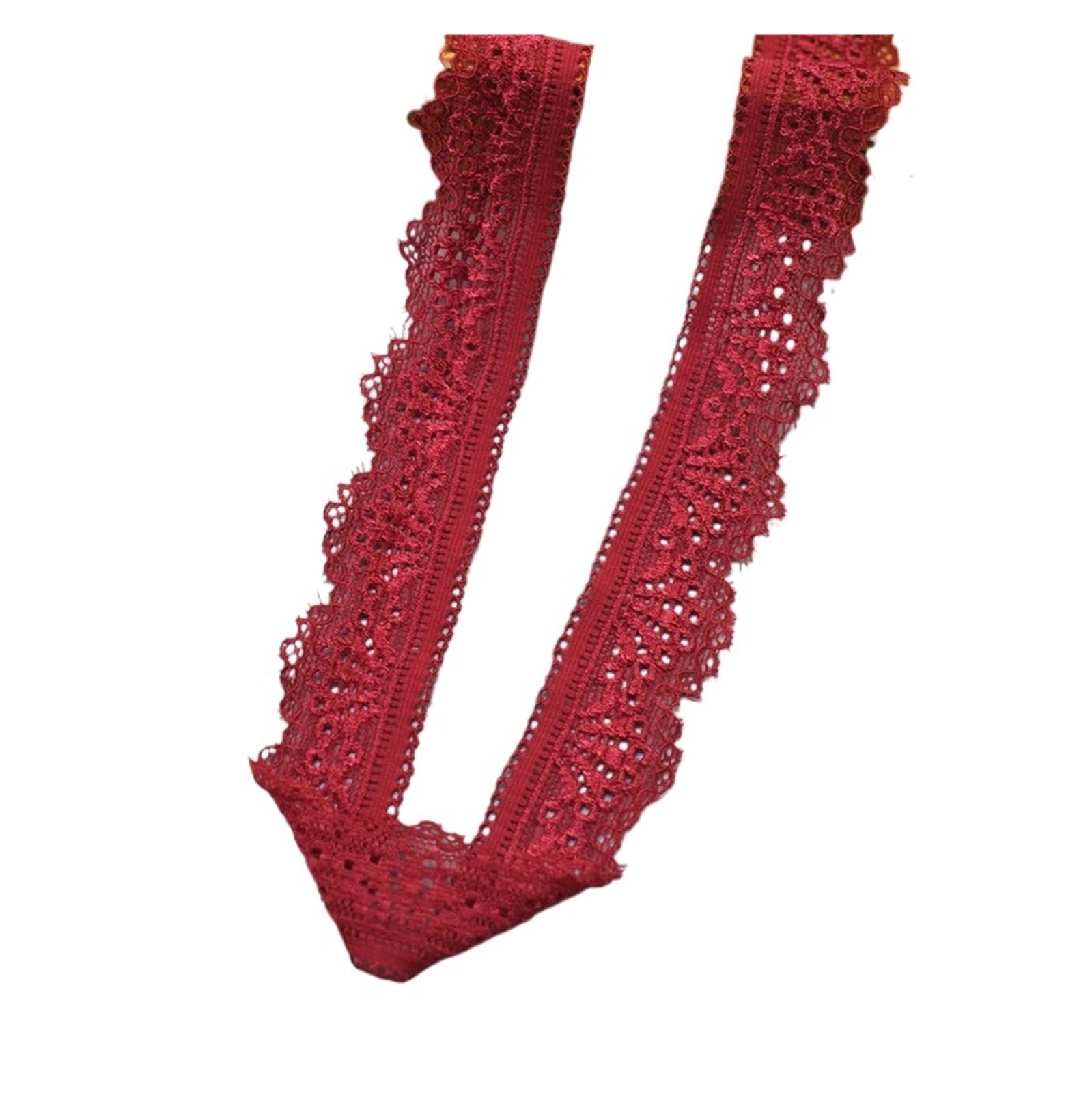 25/50Yards Elastic Lace Ribbon 30mm Wide Lace Embroidered Cotton ...