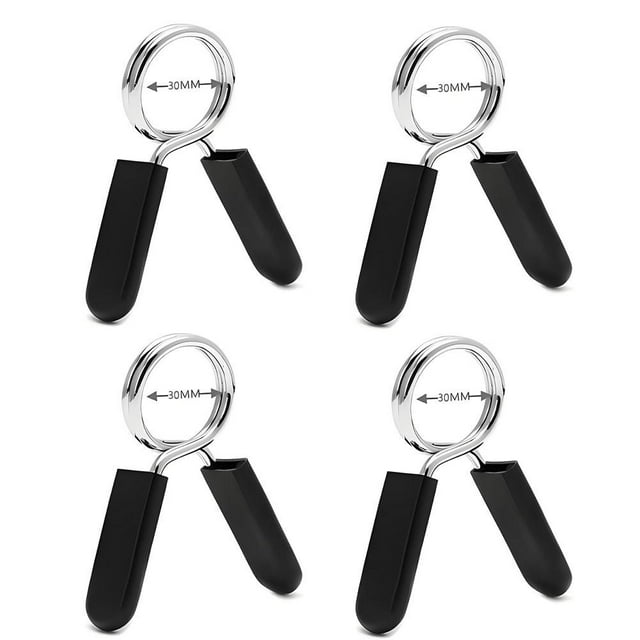 25-50mm Barbell Lock Clamp Spring Collar Clips Gym Weight Dumbbell Loc ...