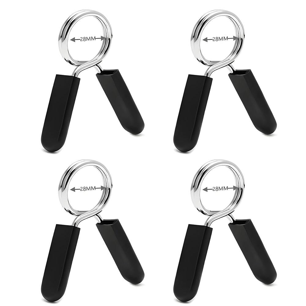 25-50mm Barbell Lock Clamp Spring Collar Clips W1B7 Gym Dumbbell O1L1 ...