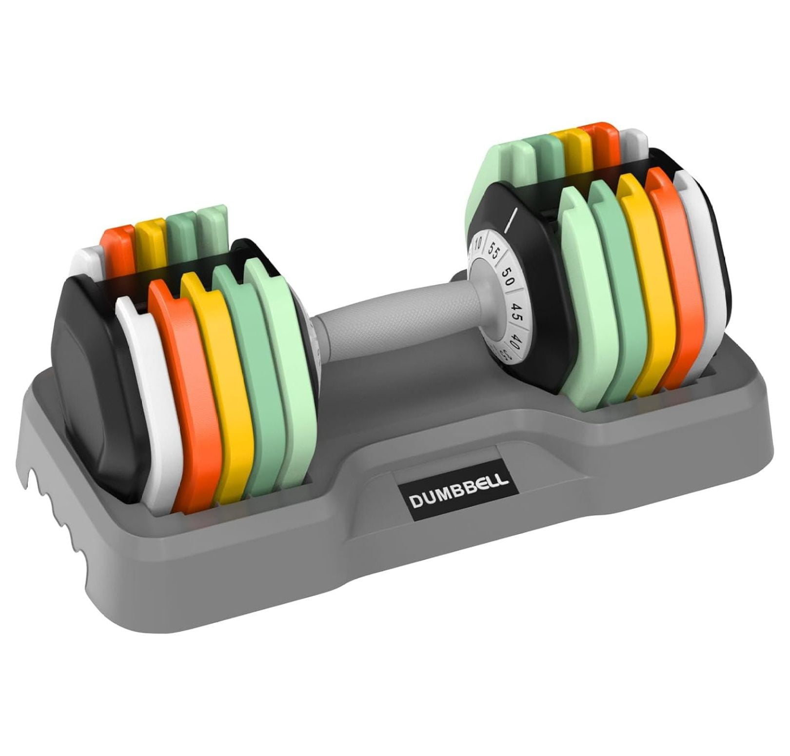 25/55 lbs Pair Adjustable Dumbbell Set, Adjust Dumbbell Weight for ...