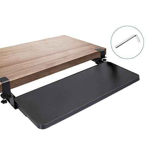 25.59x9.64x0.51in Keyboard Mouse Tray Under Desk Retractable Slide Out ...