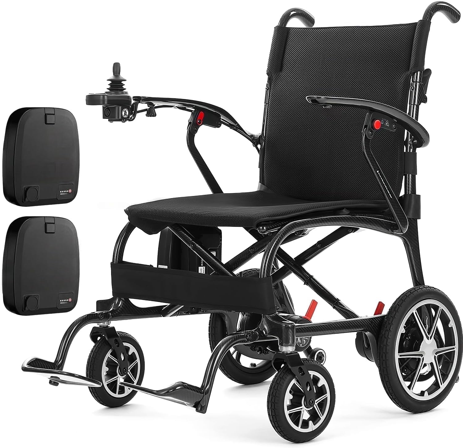 25.5lbs Carbon Fiber Electric Wheelchair for Adults, Lightweight ...