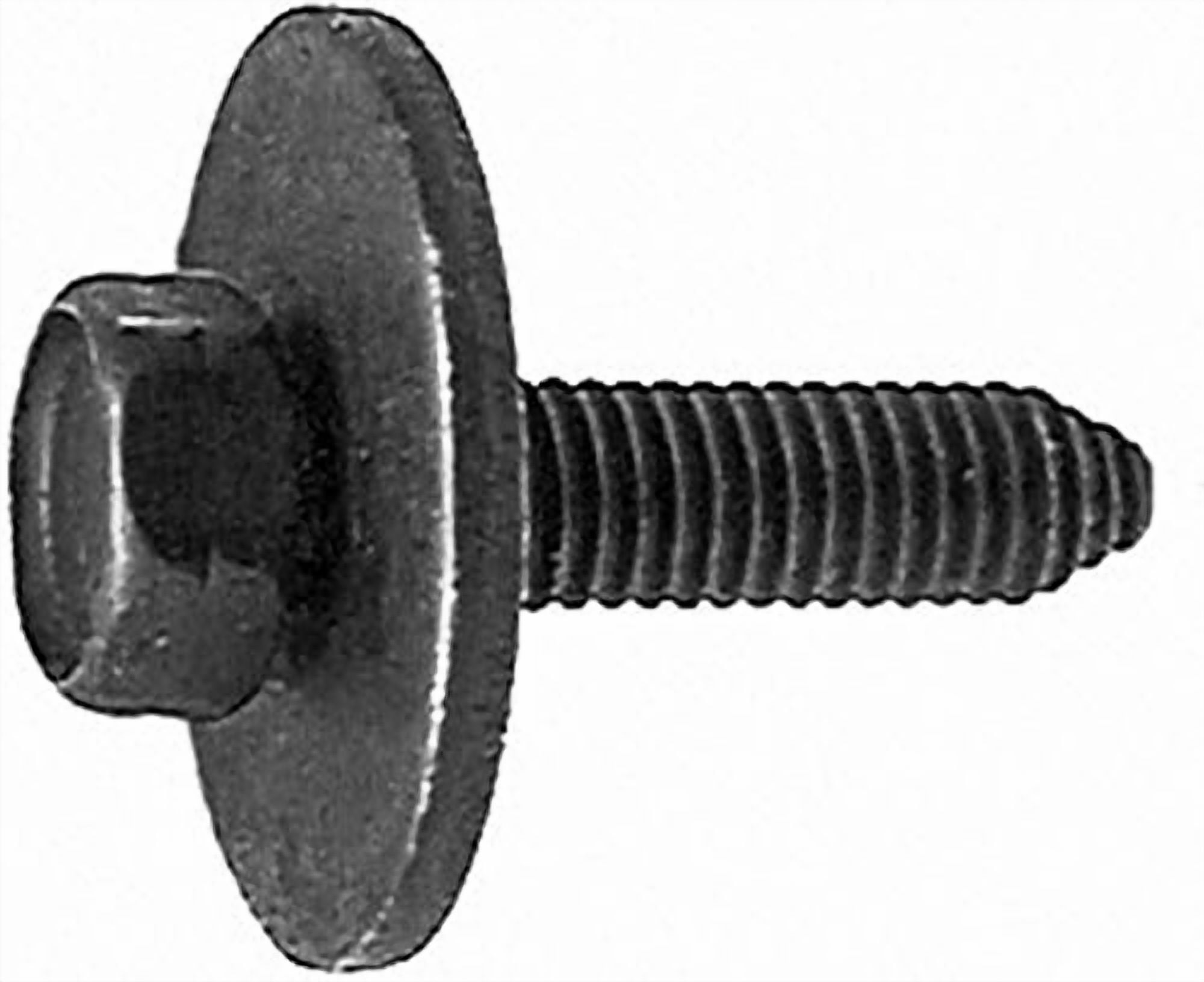 25 6-1.0 X 25mm Metric Hex Head Sems Bolts - Type CA - Walmart.com