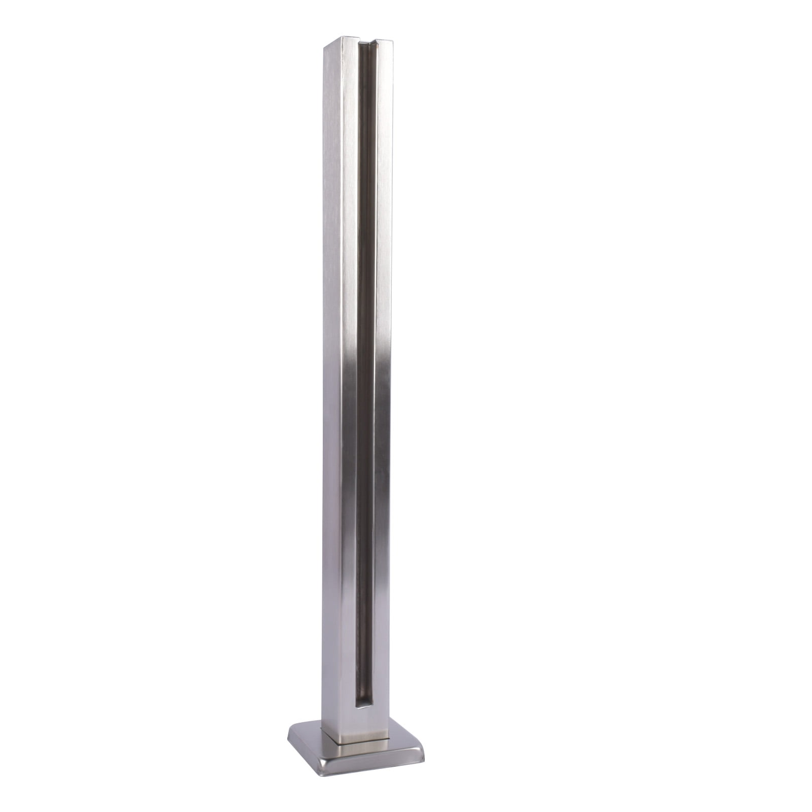 25.6” Cable Railing Post Intermediate Post, 304 Stainless Steel Glass ...