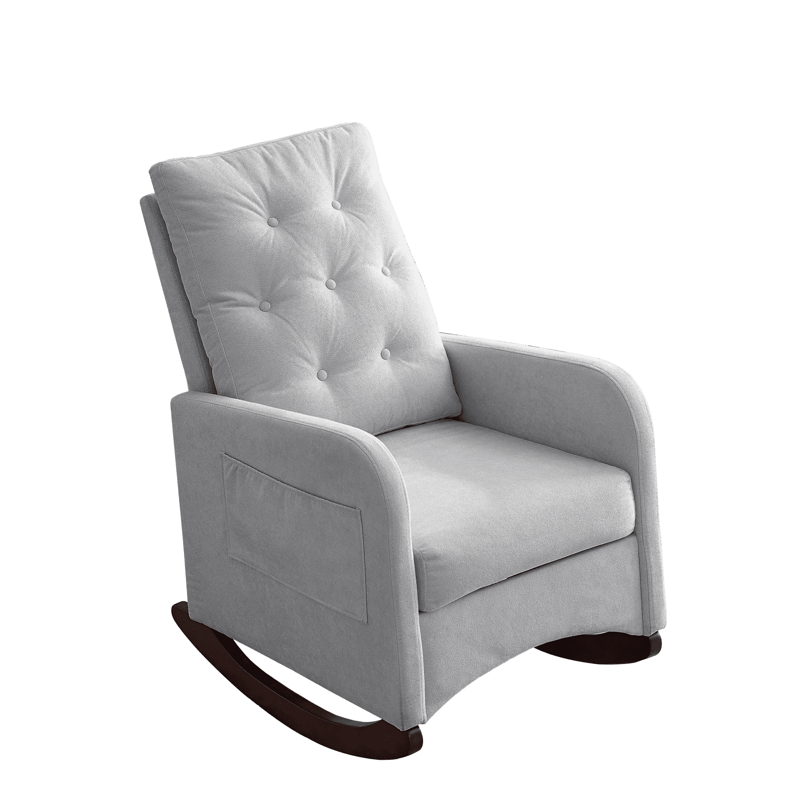 25.6"W Accent Rocking Chair with Curved Front Bezel Design, Glider ...