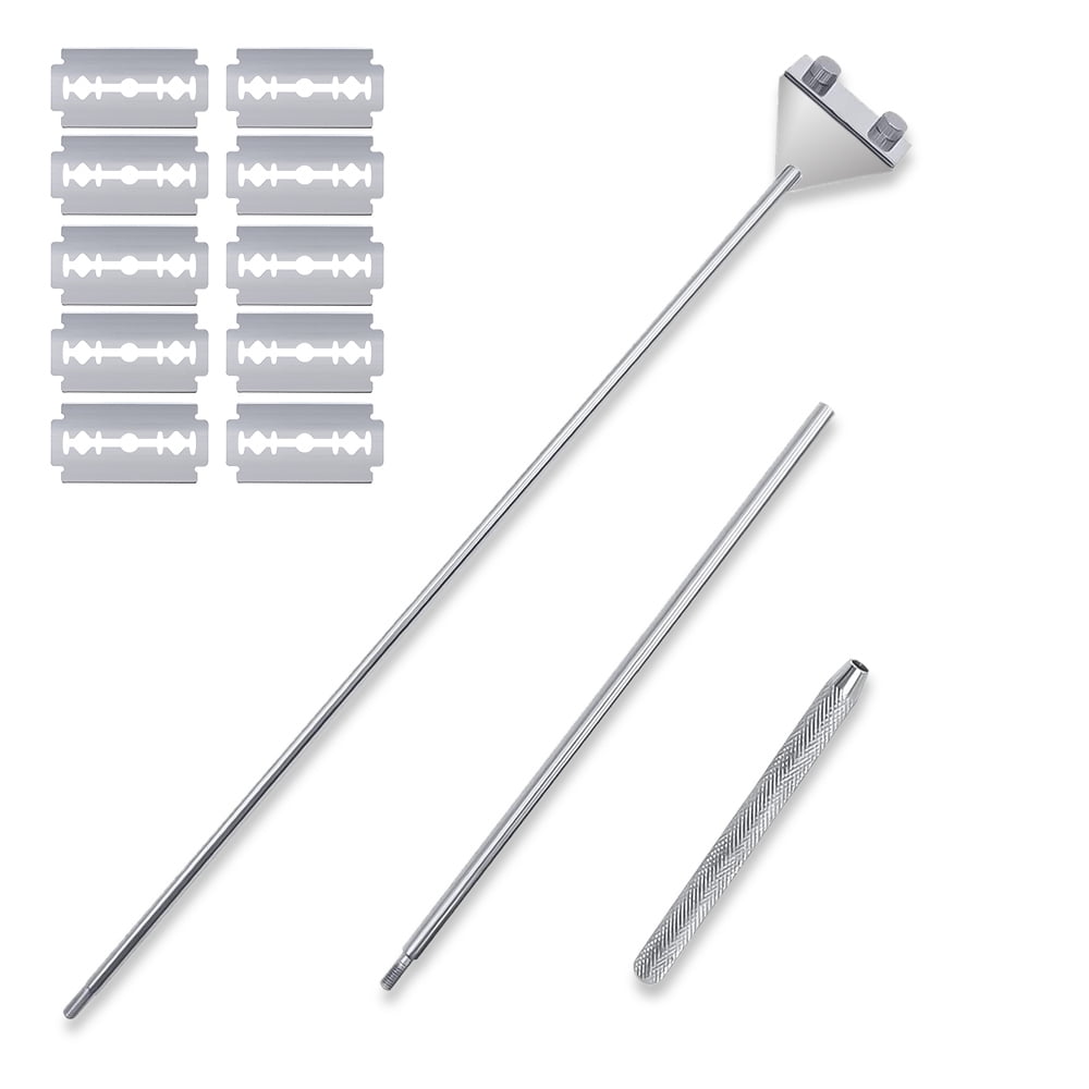 25.6 inch Extendable Stainless Steel Algae Scraper Aquariums Fish Tank ...