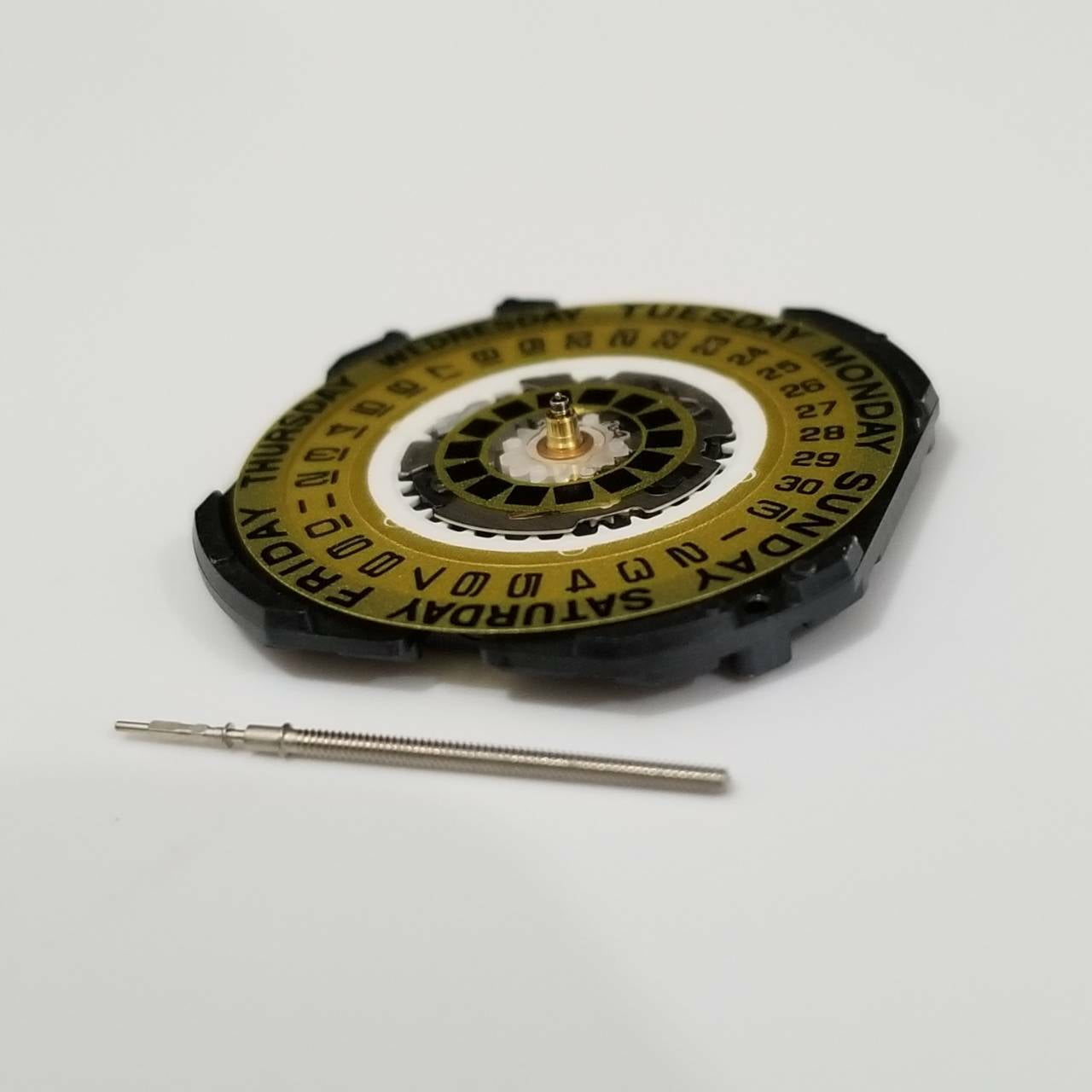 25.6 mm Quartz Watch Movement 3 Hands With Date & Day for VX44E ...