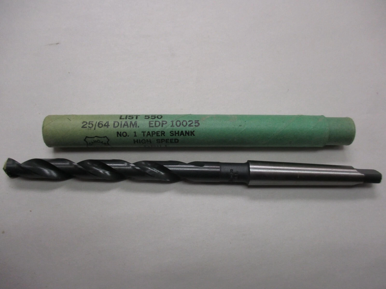25/64" Drill Morse Taper Shank #1 Hss Standard Tool Co. Made In Usa ...