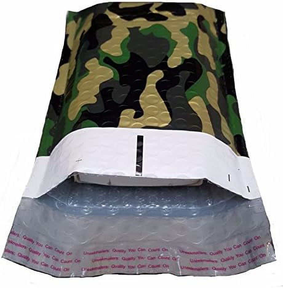 25 6X10 Camo Bubble Mailer Envelope Shipping Wrap Paper Mailing ...