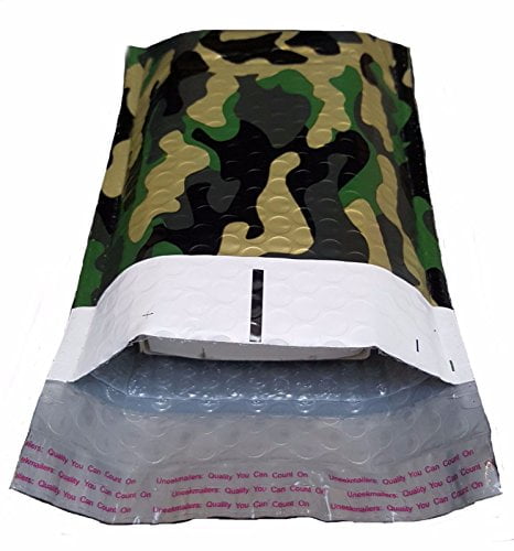 25 6x10 Camo Poly Bubble Mailer Envelope Shipping Wrap Paper Mailing - Walmart.com